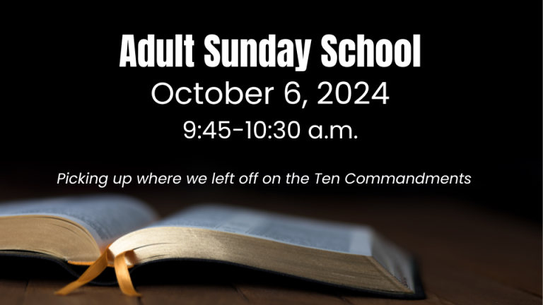 Adult Sunday School | Christus Victor Lutheran Church, ELCA