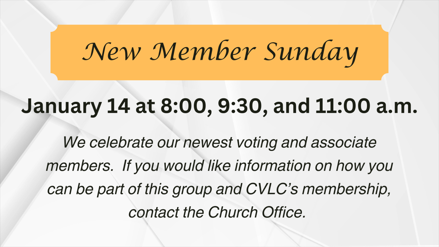 Welcoming New Members | Christus Victor Lutheran Church, ELCA